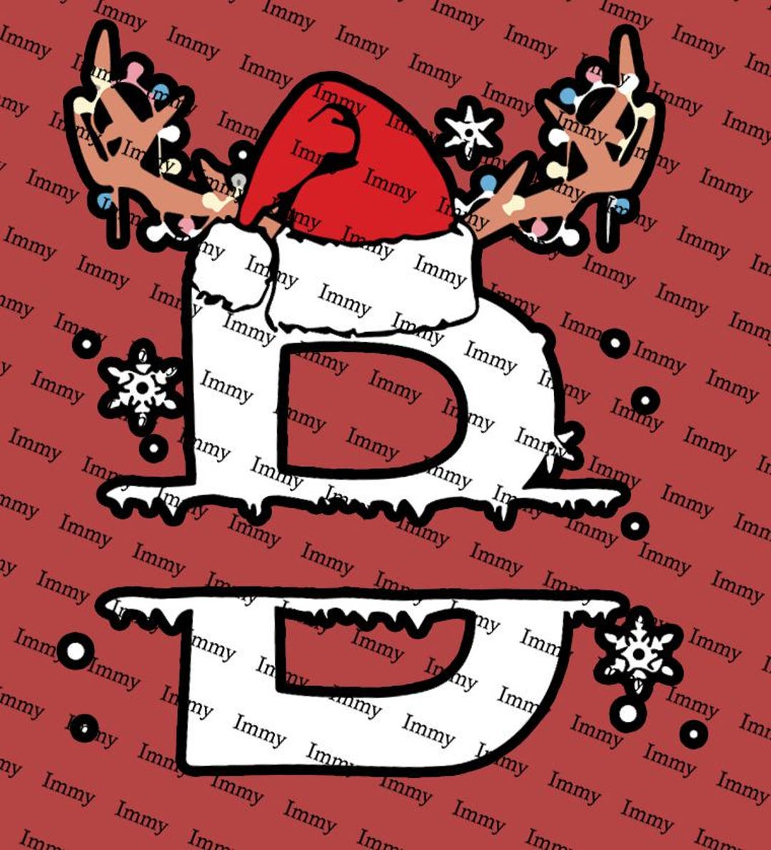 Christmas Letter B PNG - Etsy