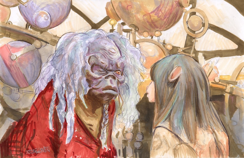 Ogra Dark Crystal Print - Etsy