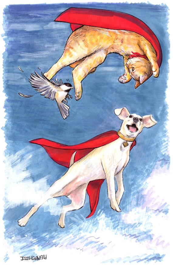 Krypto and Streaky Print | Etsy