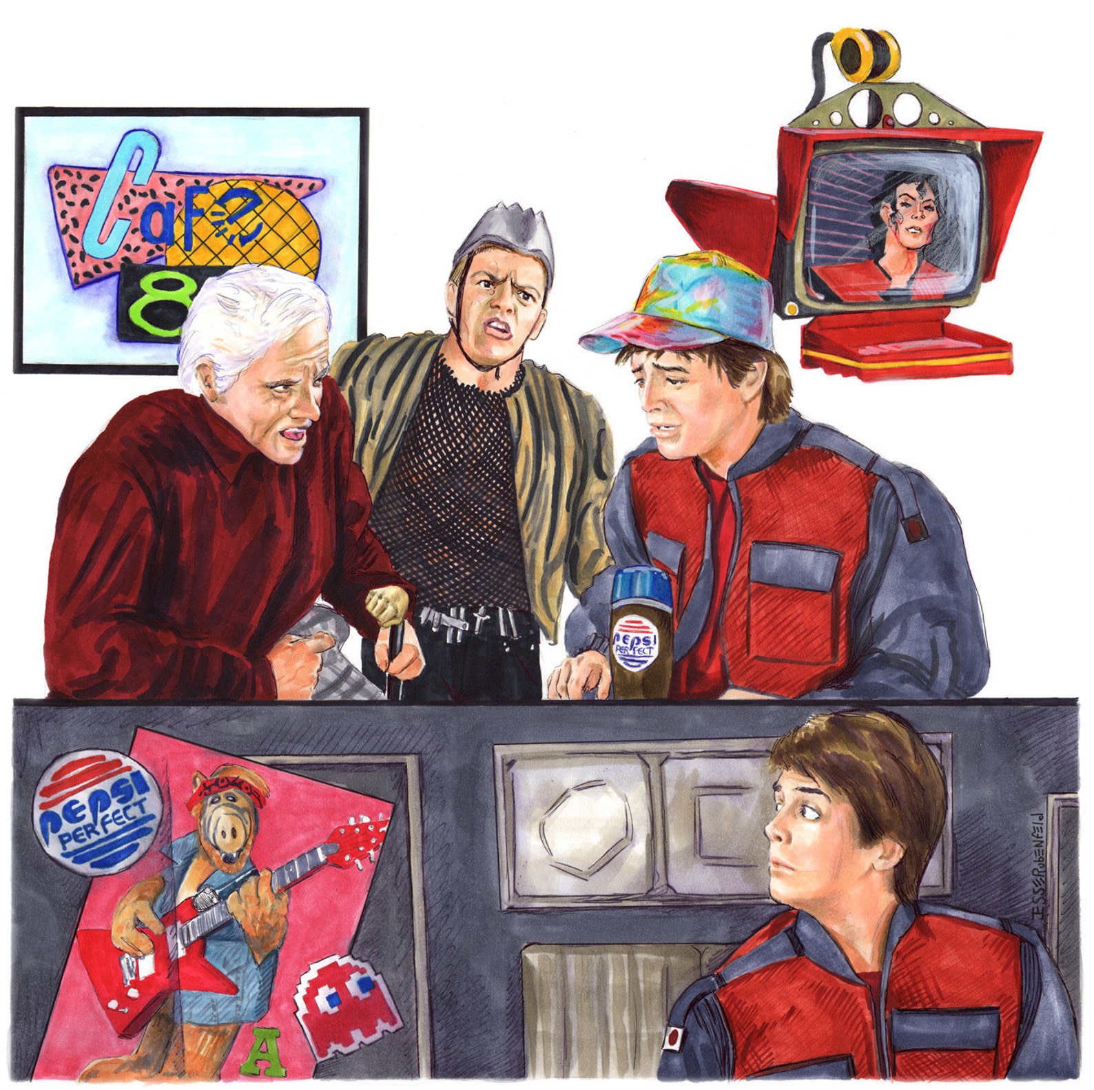 Hey Mcfly Back to the Future II Print - Etsy