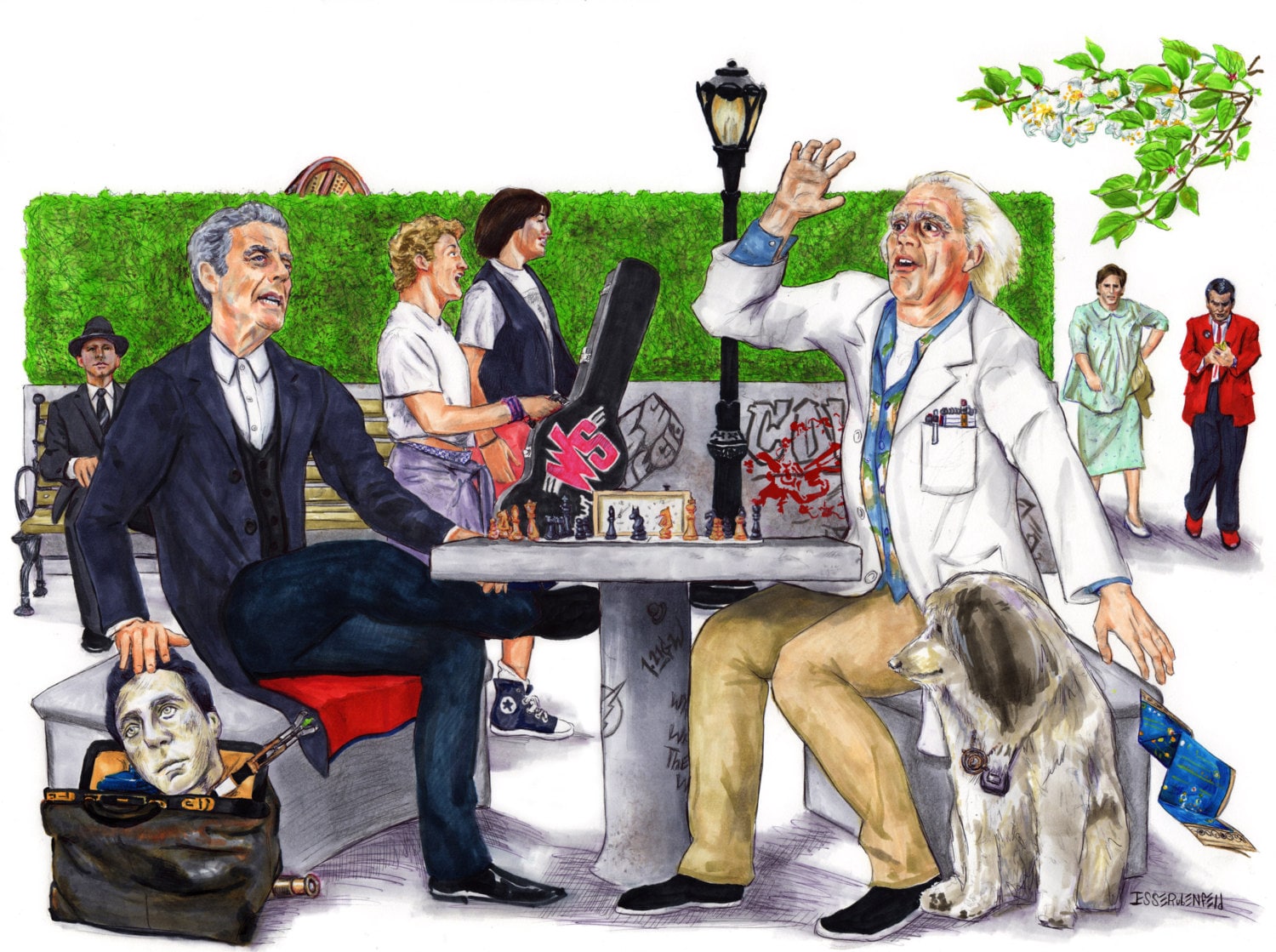 Checkmate - A Doctor Who / Back to the Future / Time Travelers Print - Etsy