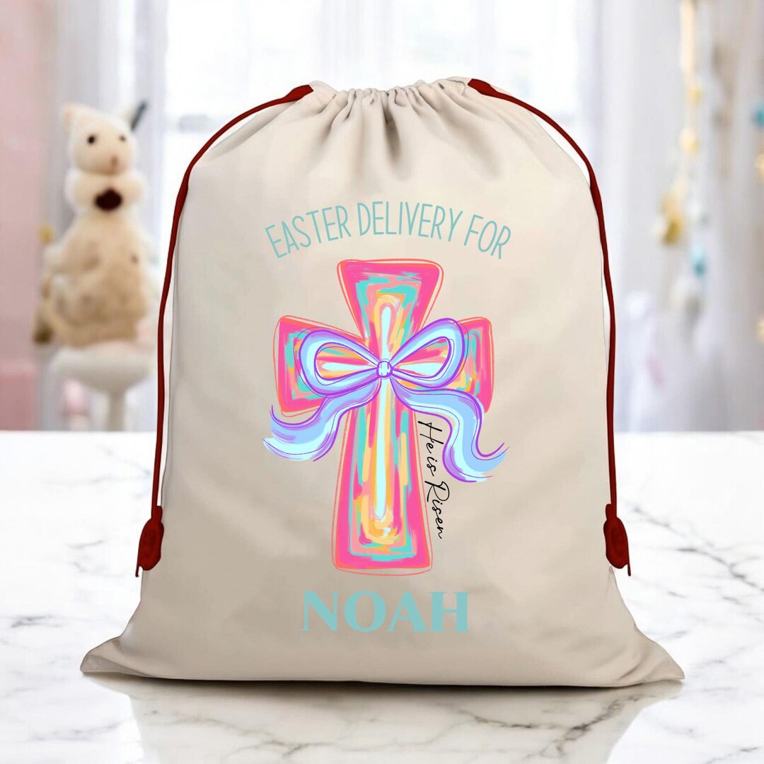 Easter Delivery Bag, He is Risen Design, Easter Holiday, Religious Gift ...