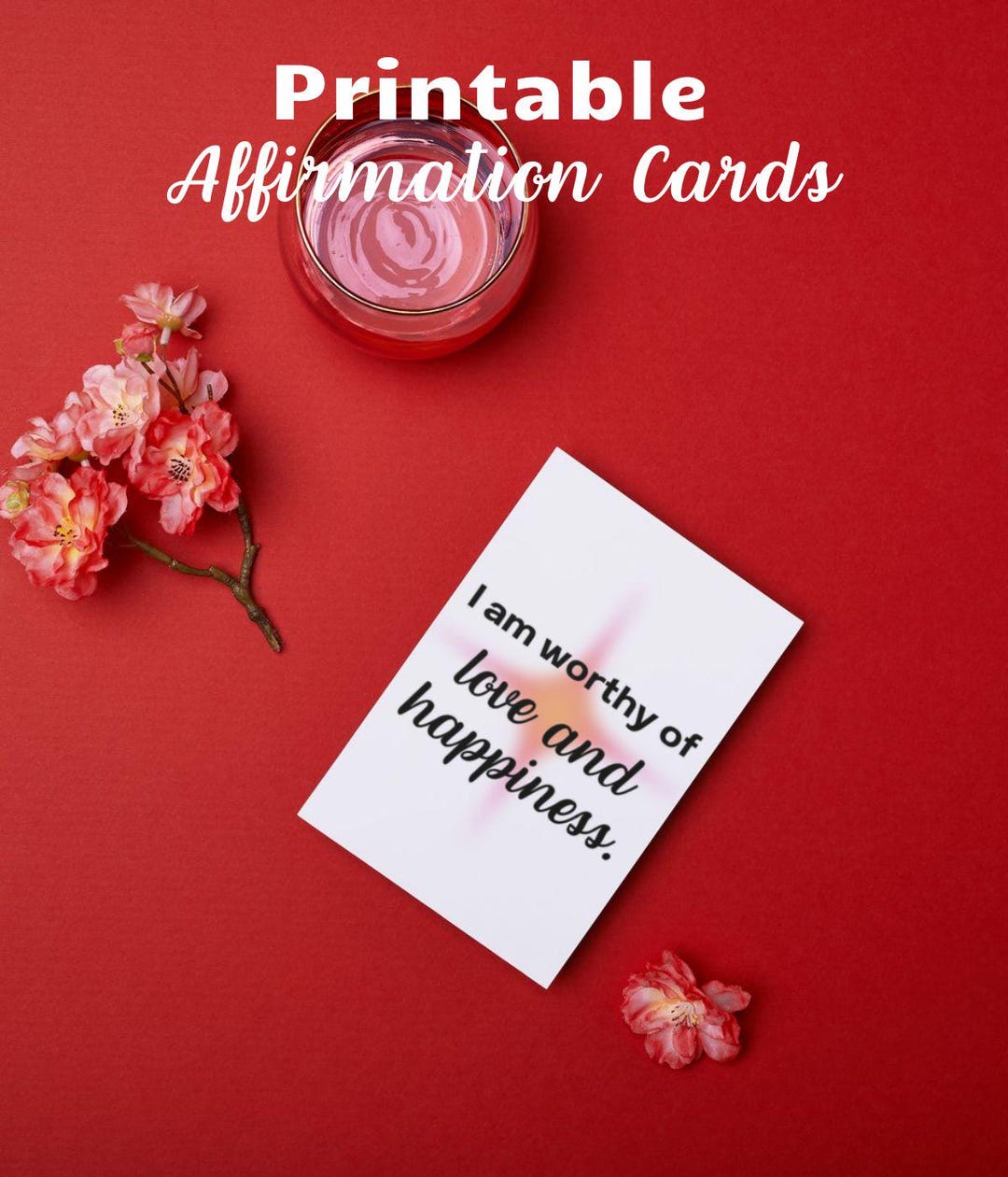 Printable Affirmation Cards 45 Positive and Aesthetic Affirmations ...