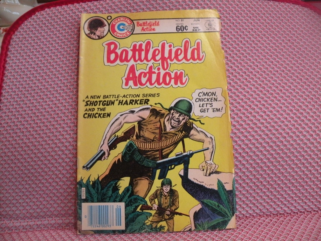 Charlton Comics Battlefield Action #81, Vintage Collectible 1983, Retro ...