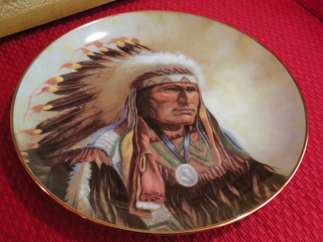 Indian Chief Collector's Plate Strength of the Sioux ARTAFFECTS ...