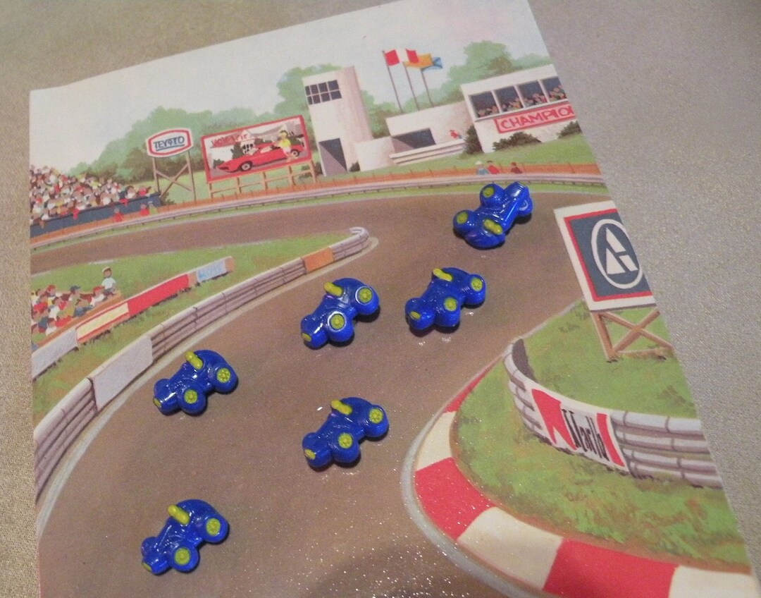 AVON Race Car Buttons, Vintage Collectible Sewing/craft Supply, Set of ...