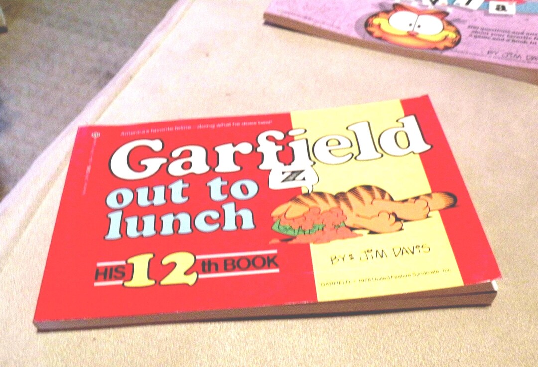 Garfield First Edition Books From 1986, Garfield Trivia, Out to Lunch ...