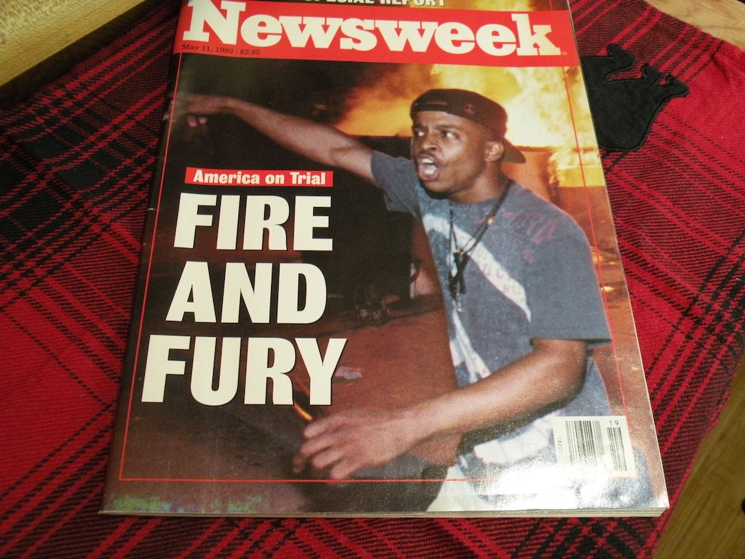 Vintage Newsweek 1992 Los Angeles Riots "america on Trial" Retro Rodney ...