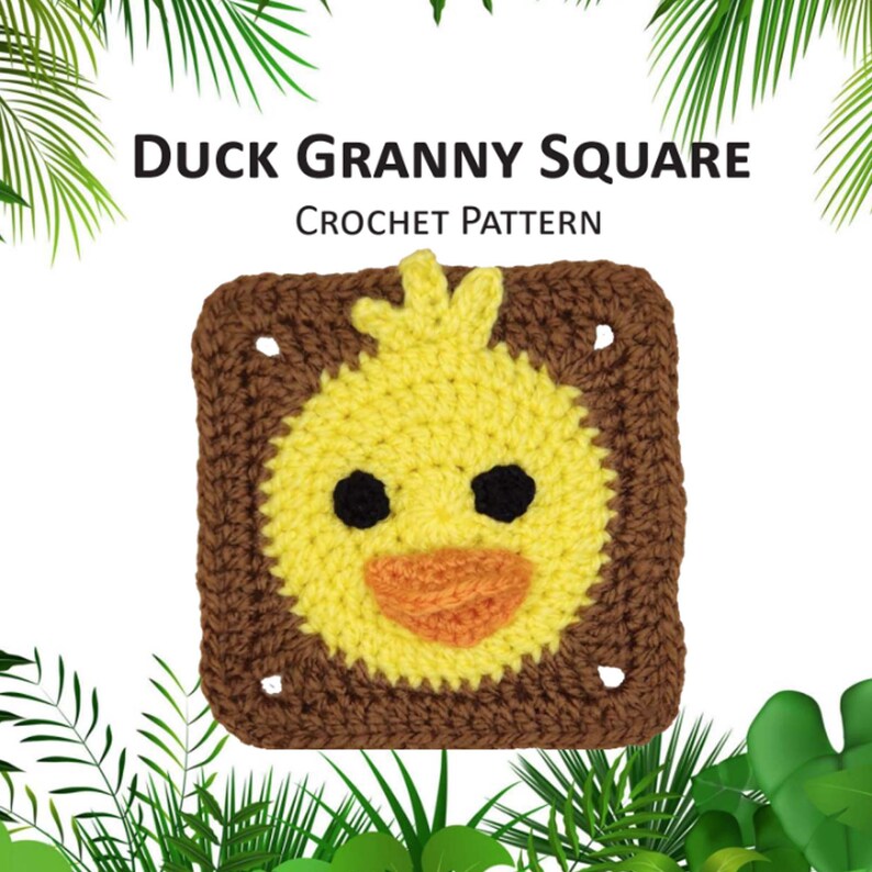 Duck Granny Square Crochet Pattern, DIY Christmas Amigurumi, Instant ...