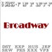 Broadway Font (no Bx Format) Embroidery Design: Machine Embroidery File ...