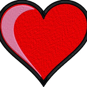 Simple Heart - Machine Embroidery Design - DST, PES, VP3 & More ...