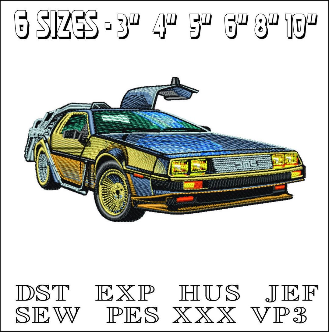 Futuristic Flying Car - Machine Embroidery Design - DST, PES, VP3 ...