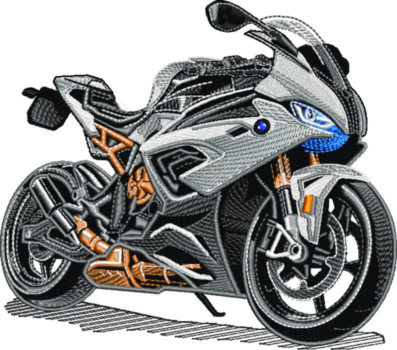 Motorbike 2020 - Machine Embroidery Design - DST, PES, VP3 & More ...