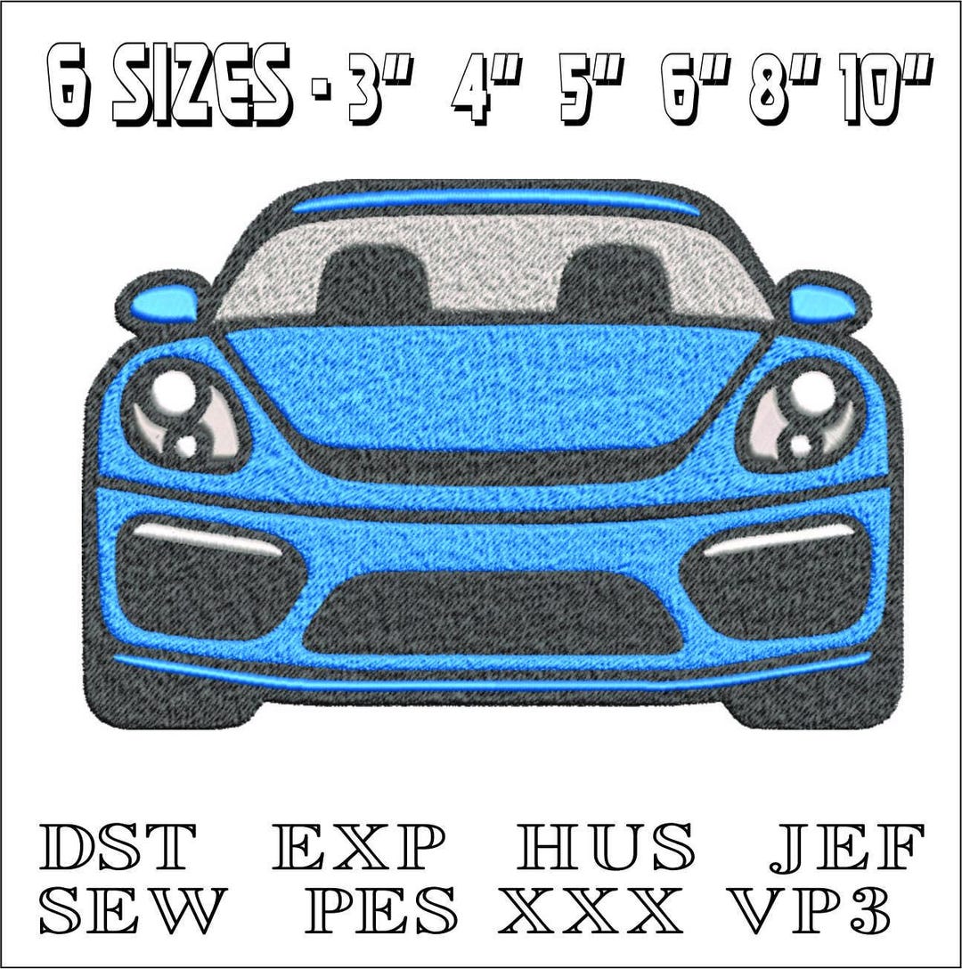 Porsche Cayman GTS - Machine Embroidery Design - DST, PES, VP3 & More ...