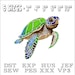 Turtle Swimming - Machine Embroidery Design - DST, PES, VP3 & More ...