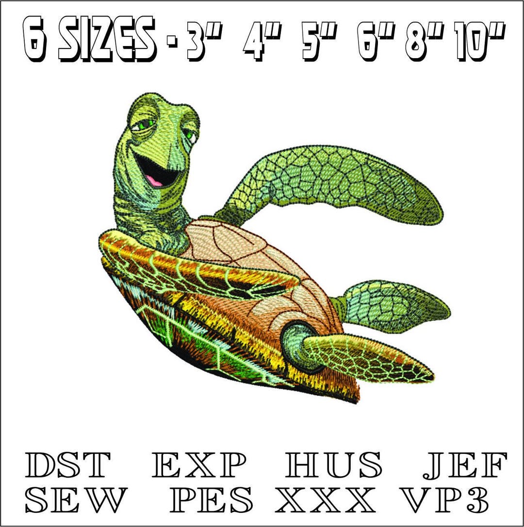 Turtle - Machine Embroidery Design - DST, PES, VP3 & More - Instant ...