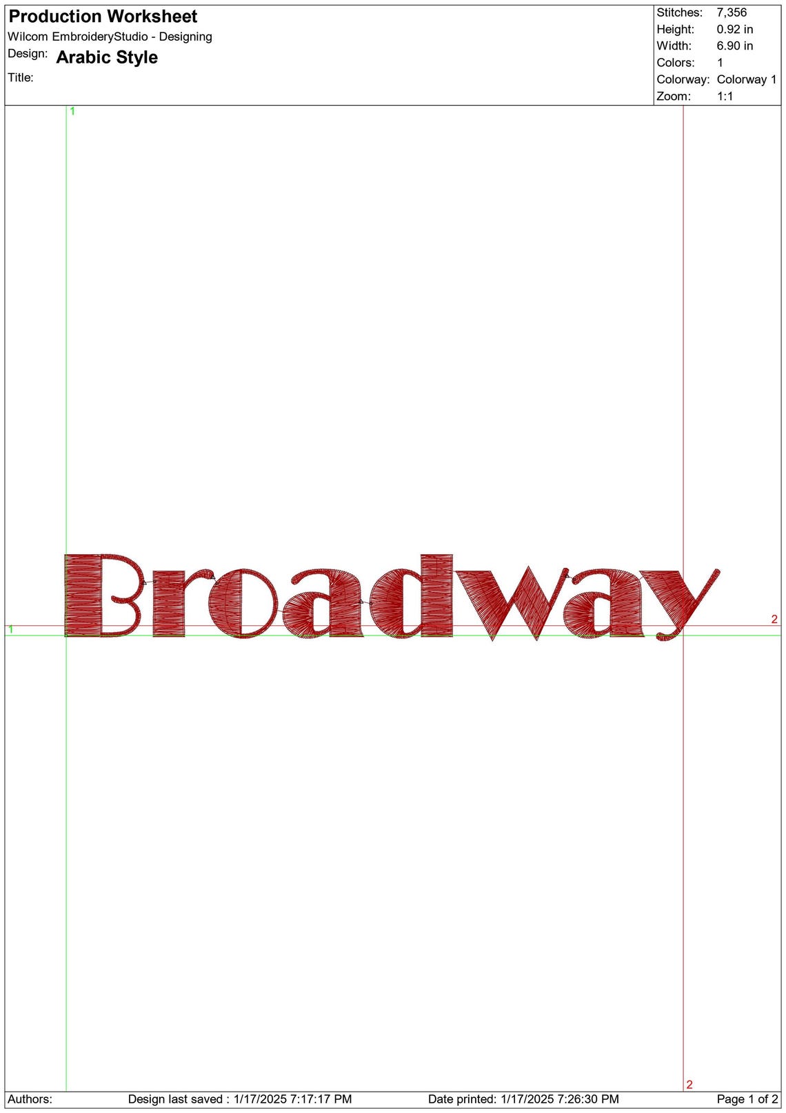 Broadway Font (no Bx Format) Embroidery Design: Machine Embroidery File ...
