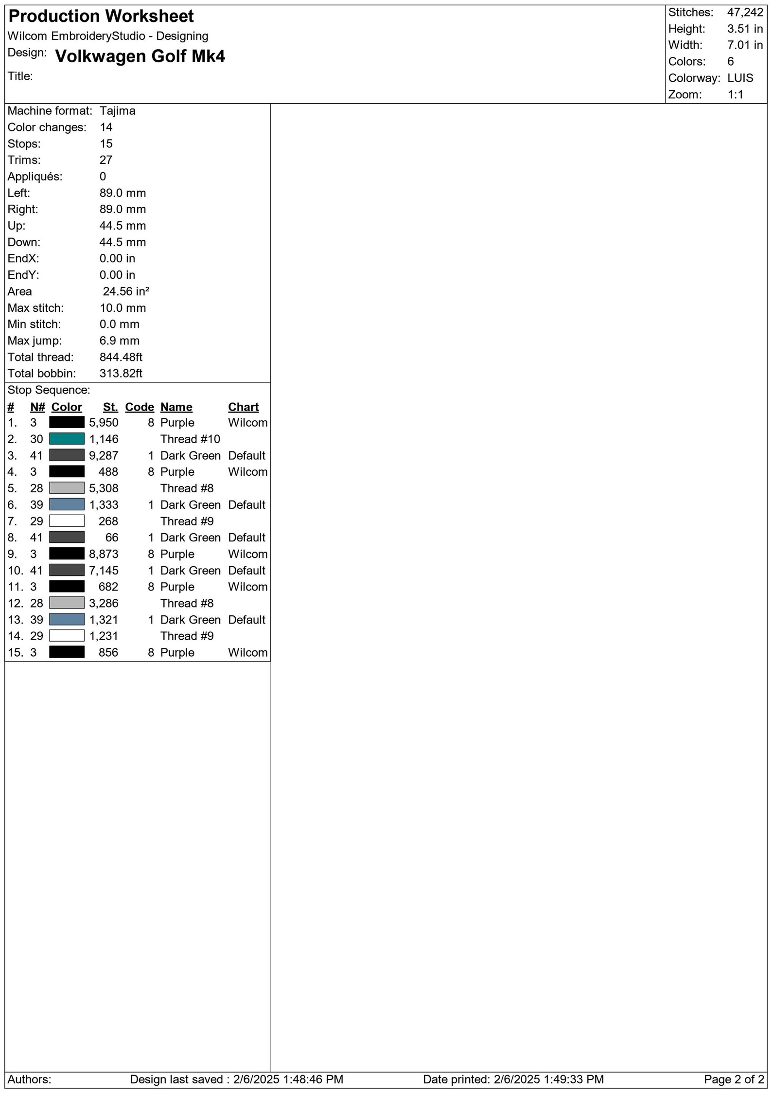 Volkswagen Golf Mk4 - Machine Embroidery Design - DST, PES, VP3 & More ...