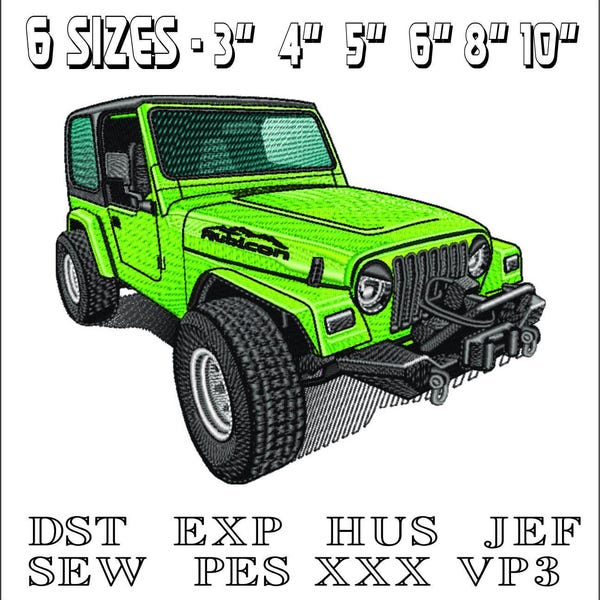 Jeep Embroidery - Etsy