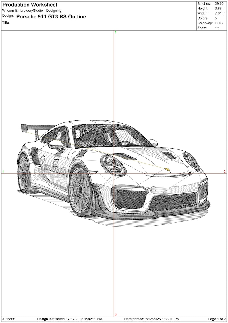 White Luxury Outline Car - Machine Embroidery Design - DST, PES, VP3 ...