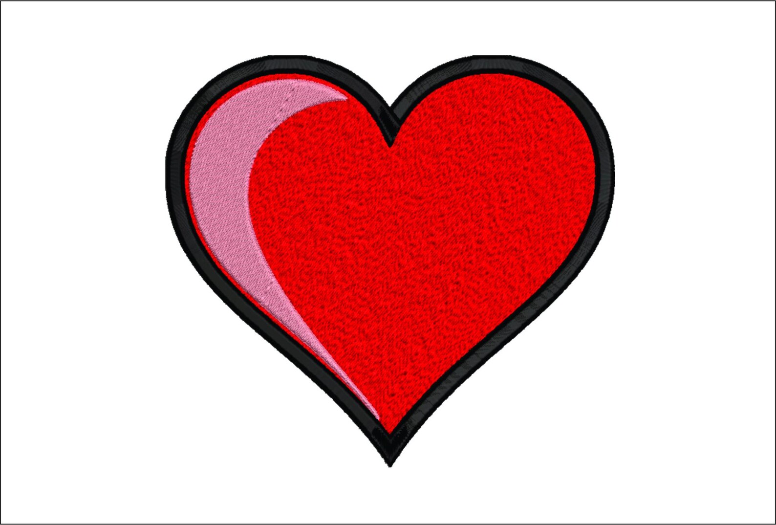 Simple Heart - Machine Embroidery Design - DST, PES, VP3 & More ...