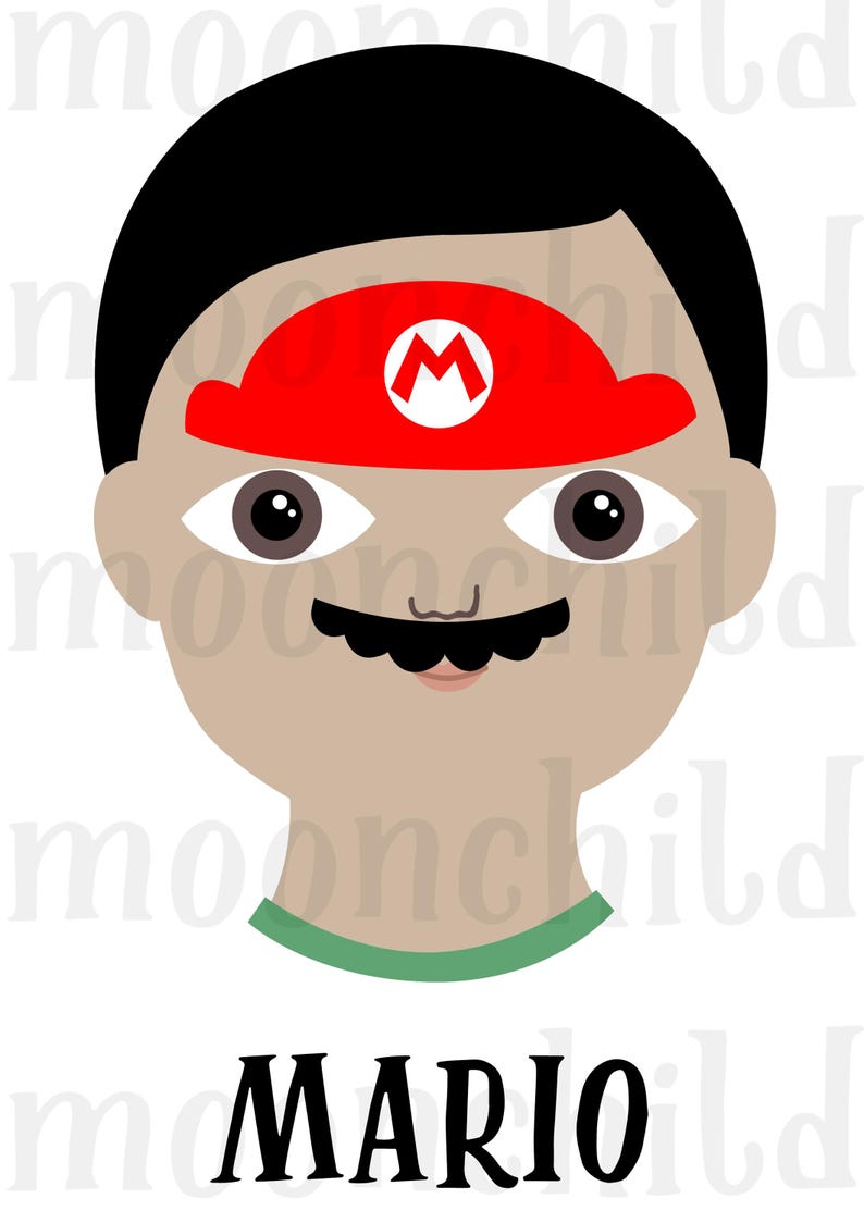 Simple Gaming Face Painting Menu Board Image. Printable PDF Image to ...