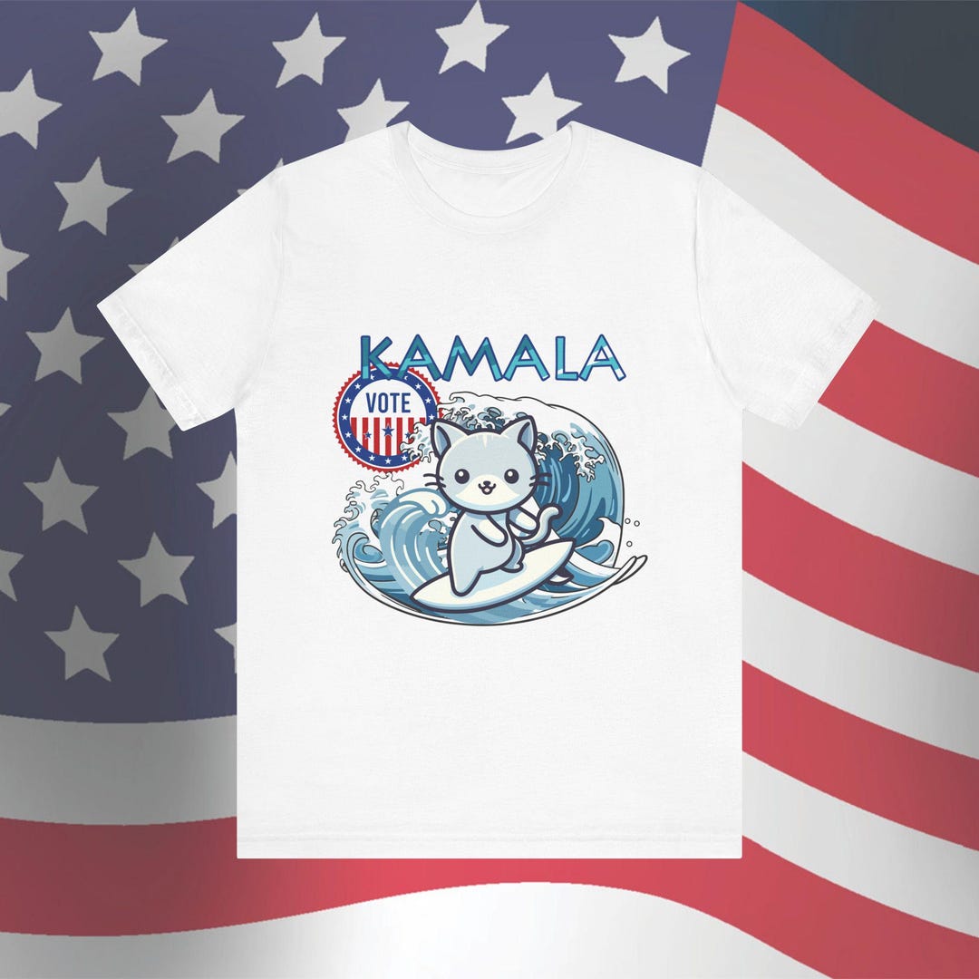 Cat Ladies for Kamala Harris, Blue Wave Cat for Kamala Sweatshirt ...