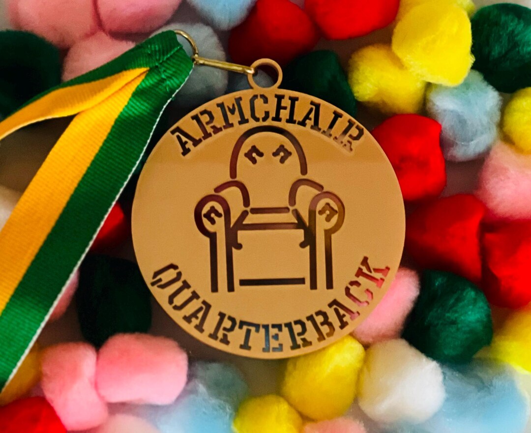 Armchair Quarterback Funny Acrylic Medal - Etsy