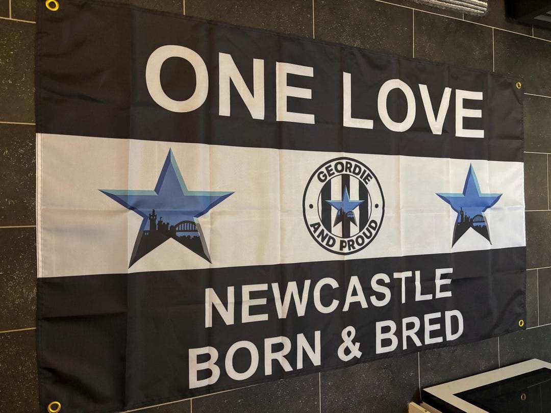 Newcastle Utd Flag 5FT X 3FT Flag. FREE DELIVERY. Brand New in Stock ...
