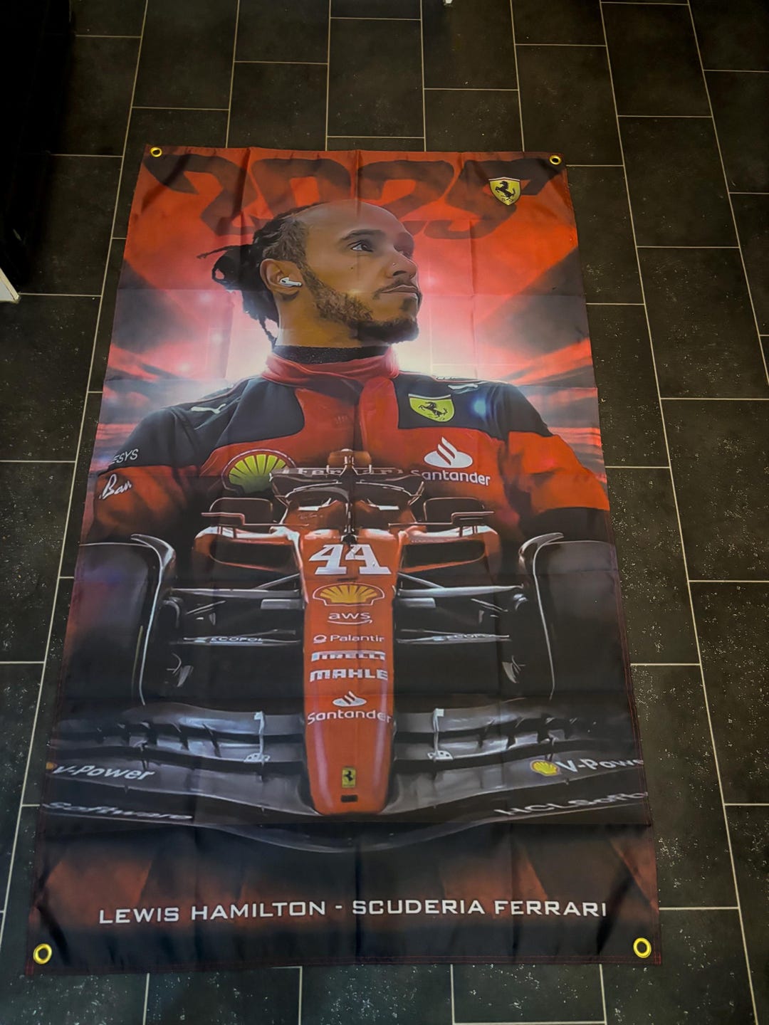 Ferrari Flag 5x3 Lewis Hamilton Formula 1 Flag Banner Gift Ferrari F1 ...