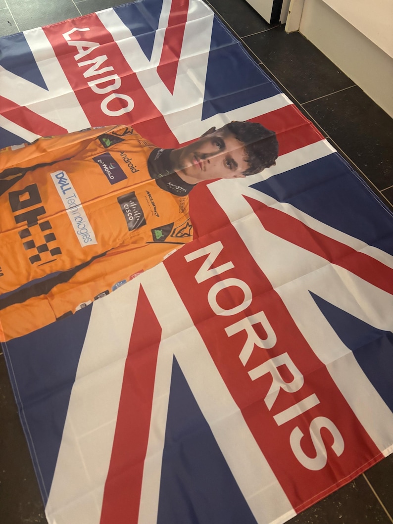 Mclaren F1 LANDO NORRIS Flag. 5FT X 3FT. Free Delivery. Brand New ...