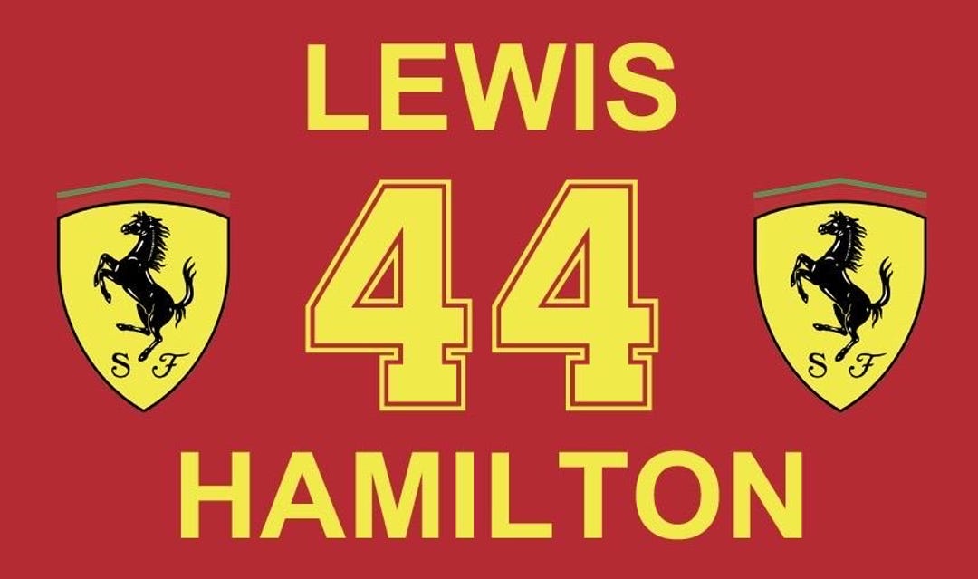 Ferrari Flag 6ft X 4ft Lewis Hamilton Formula 1 Flag Banner Lewis ...