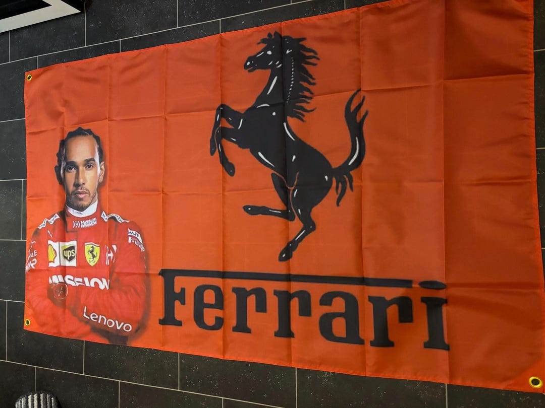 Ferrari Flag 5x3 Lewis Hamilton Formula 1 Flag Banner Gift Ferrari F1 ...
