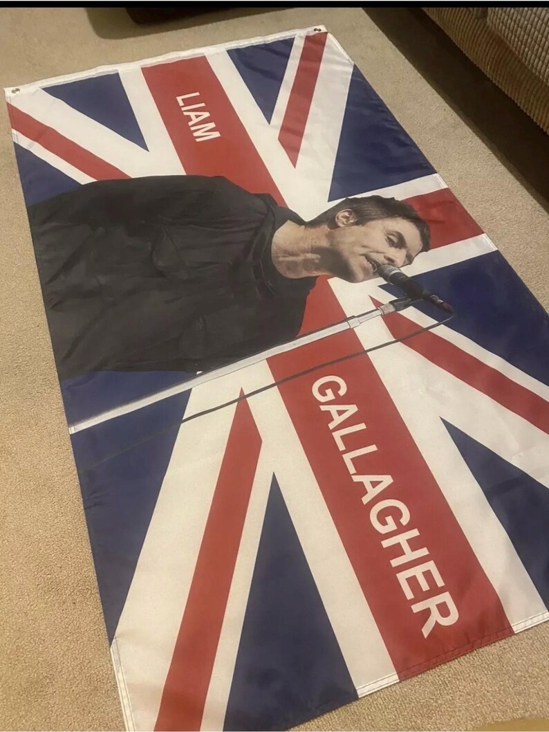 Liam Gallagher Flag 6ft X 4ft Oasis Flag Banner Wallart Oasis Flag - Etsy