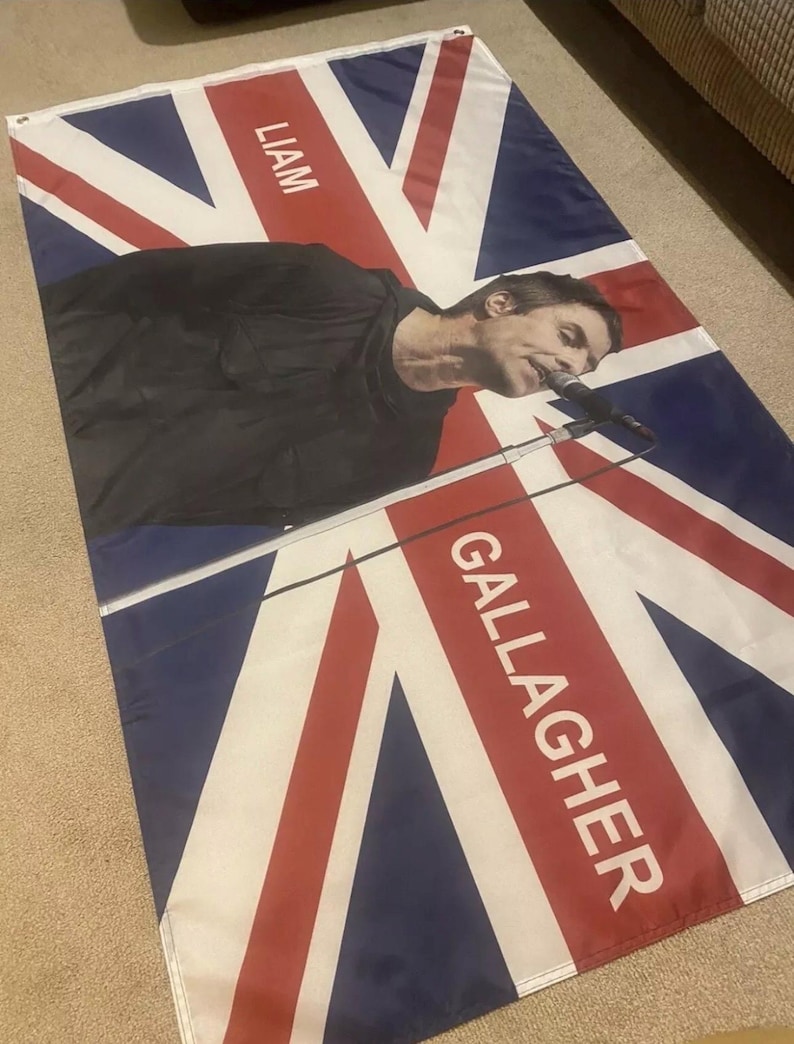 Liam Gallagher Flag 6ft X 4ft Oasis Flag Banner Wallart Oasis Flag - Etsy