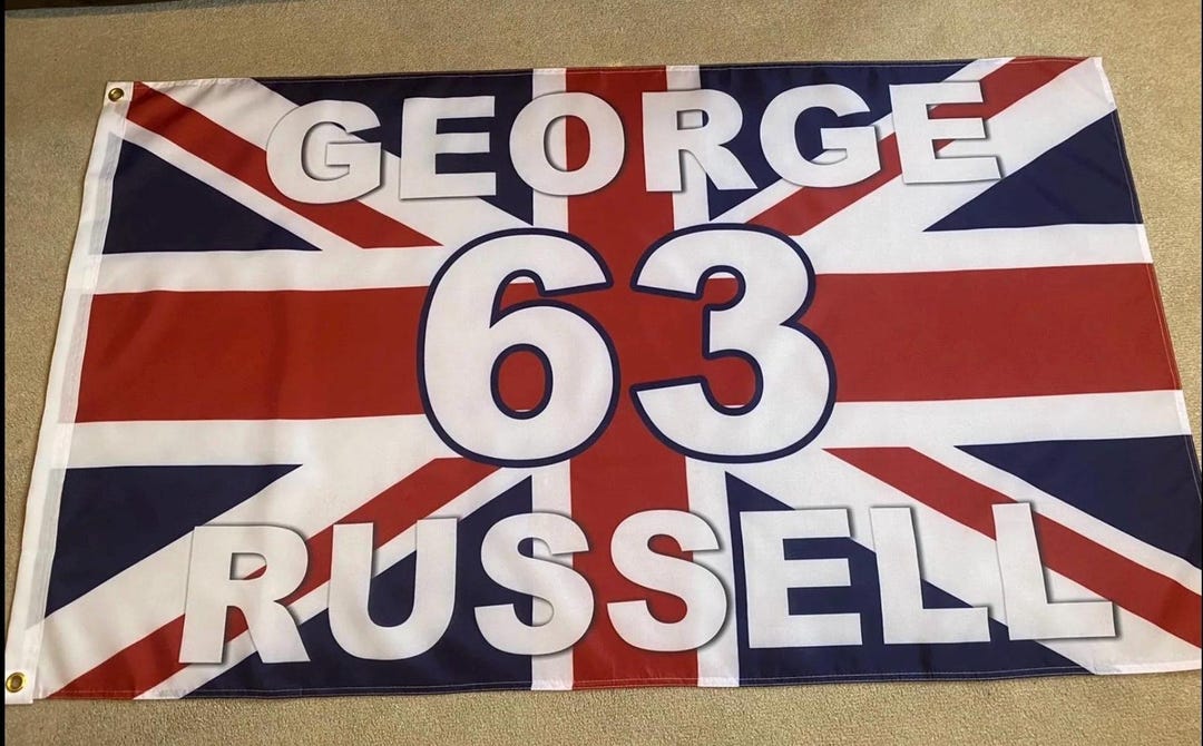 George Russell Flag 6ft X 4ft Mercedes Formula 1 Flag Banner Gift - Etsy