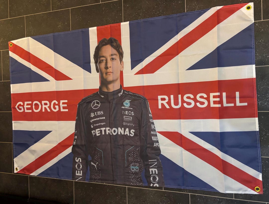 George Russell Flag 5ft X 3ft Mercedes Formula 1 Flag Banner Gift - Etsy