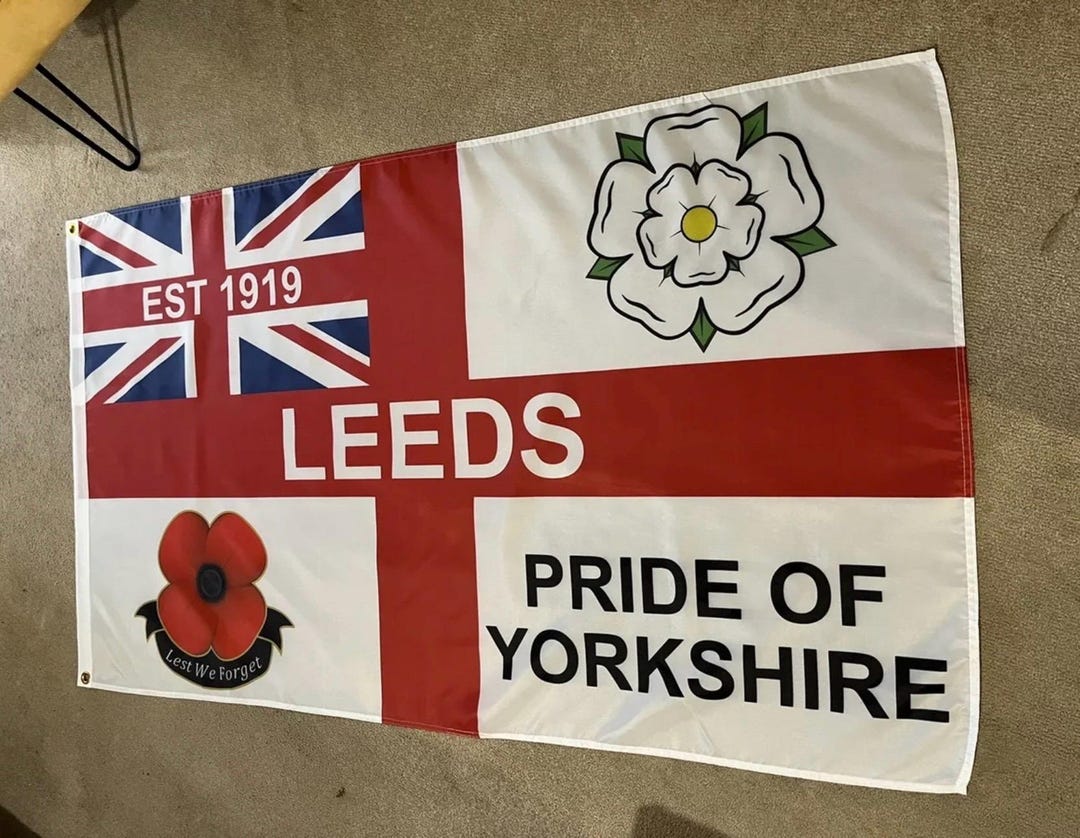 Leeds United 5FT X 3FT Flag. FREE DELIVERY. Brand New in Stock. Leeds ...