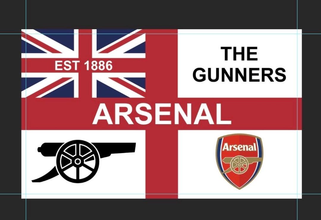 Arsenal Flag. 6FT X 4FT FREE DELIVERY. Brand New Arsenal Football Flag ...
