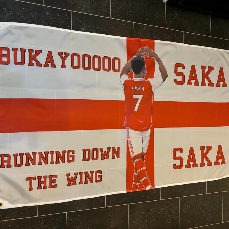 Arsenal Soccer Flags - Etsy UK