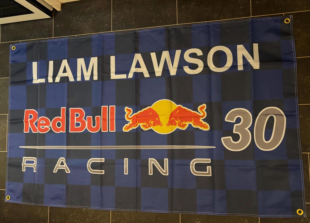 Liam Lawson Flag 5x3 Red Bull Flag Formula 1 Flag Banner Gift Red Bull ...