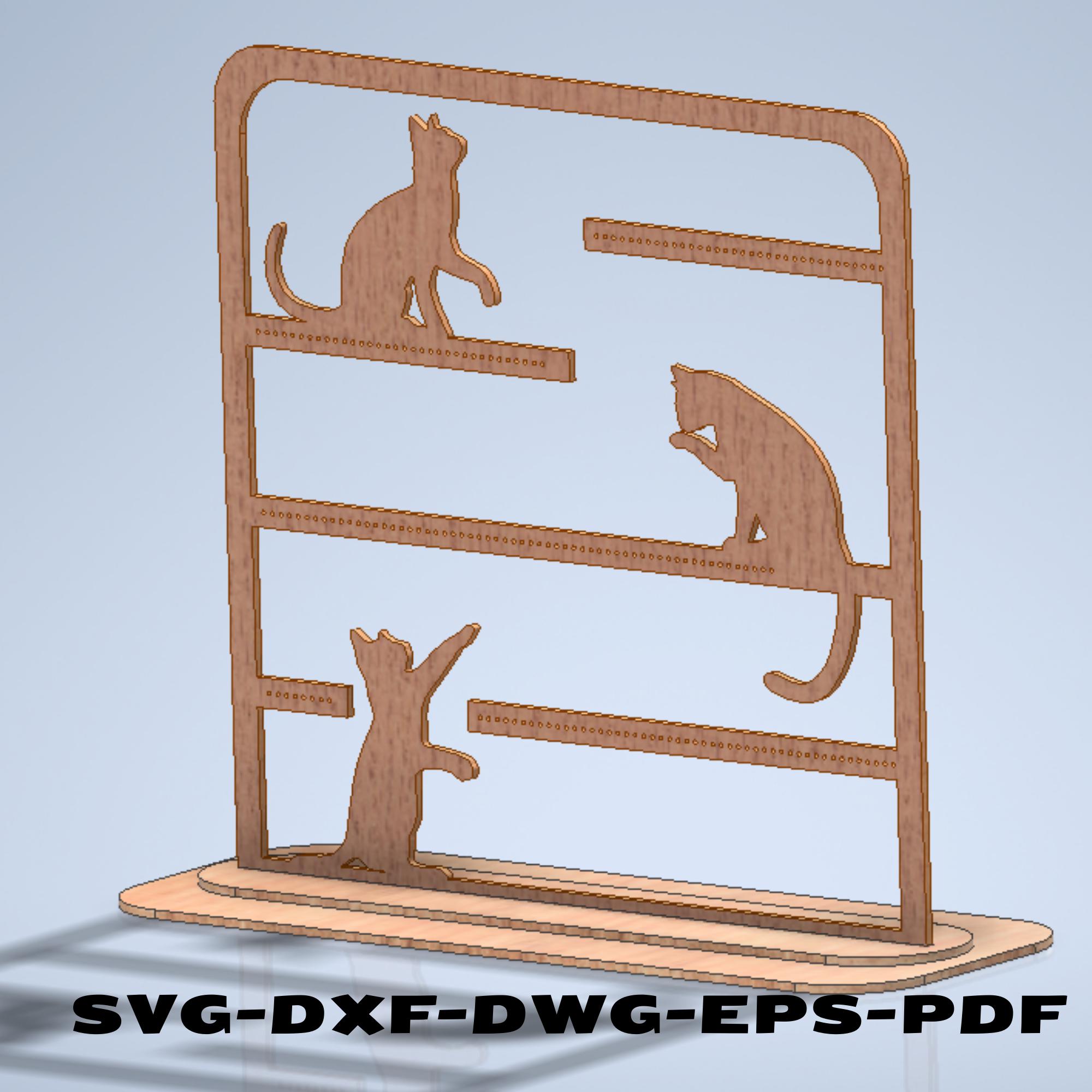 Jewelry Organizer Laser Cut - Accessories Svg Dxf Design-vector Files ...