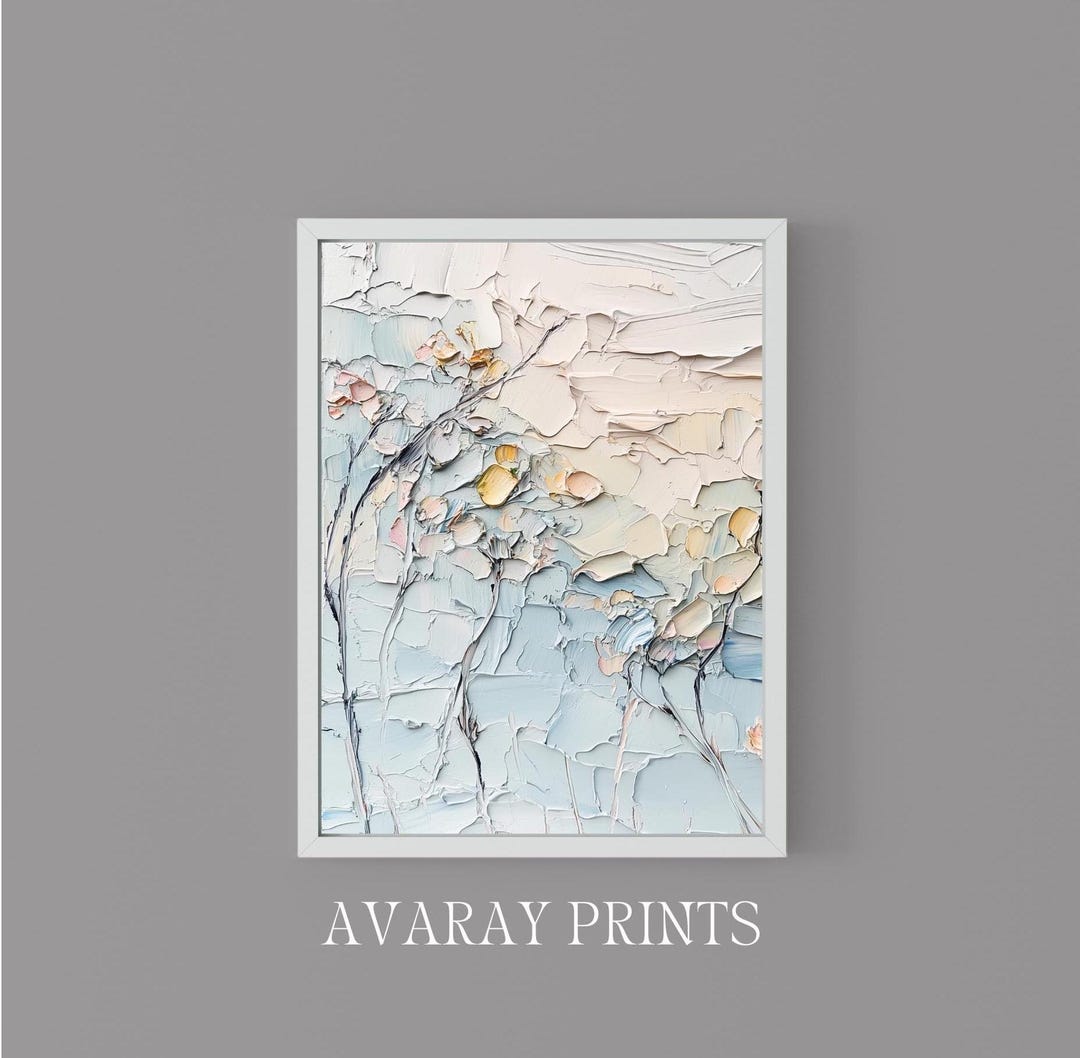Printable Aesthetic Snowfield Wall Art, Wall Decor Over the Bed ...