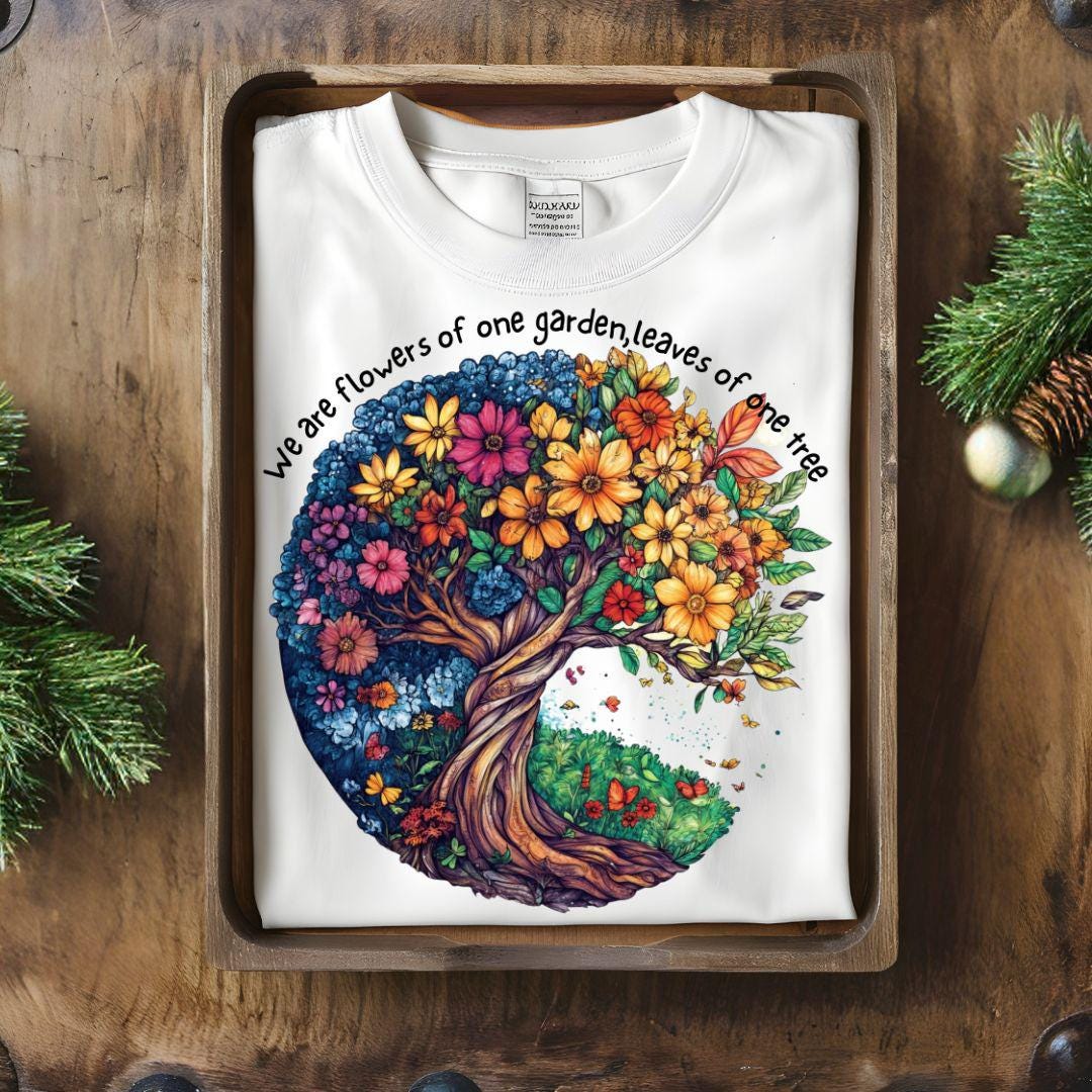 Unity Quote Nature Theme Unisex Garment-dyed T-shirt, Gifts for Women ...