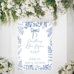 Something Blue Before I Do Bridal Shower Decor, Something Blue Bridal ...