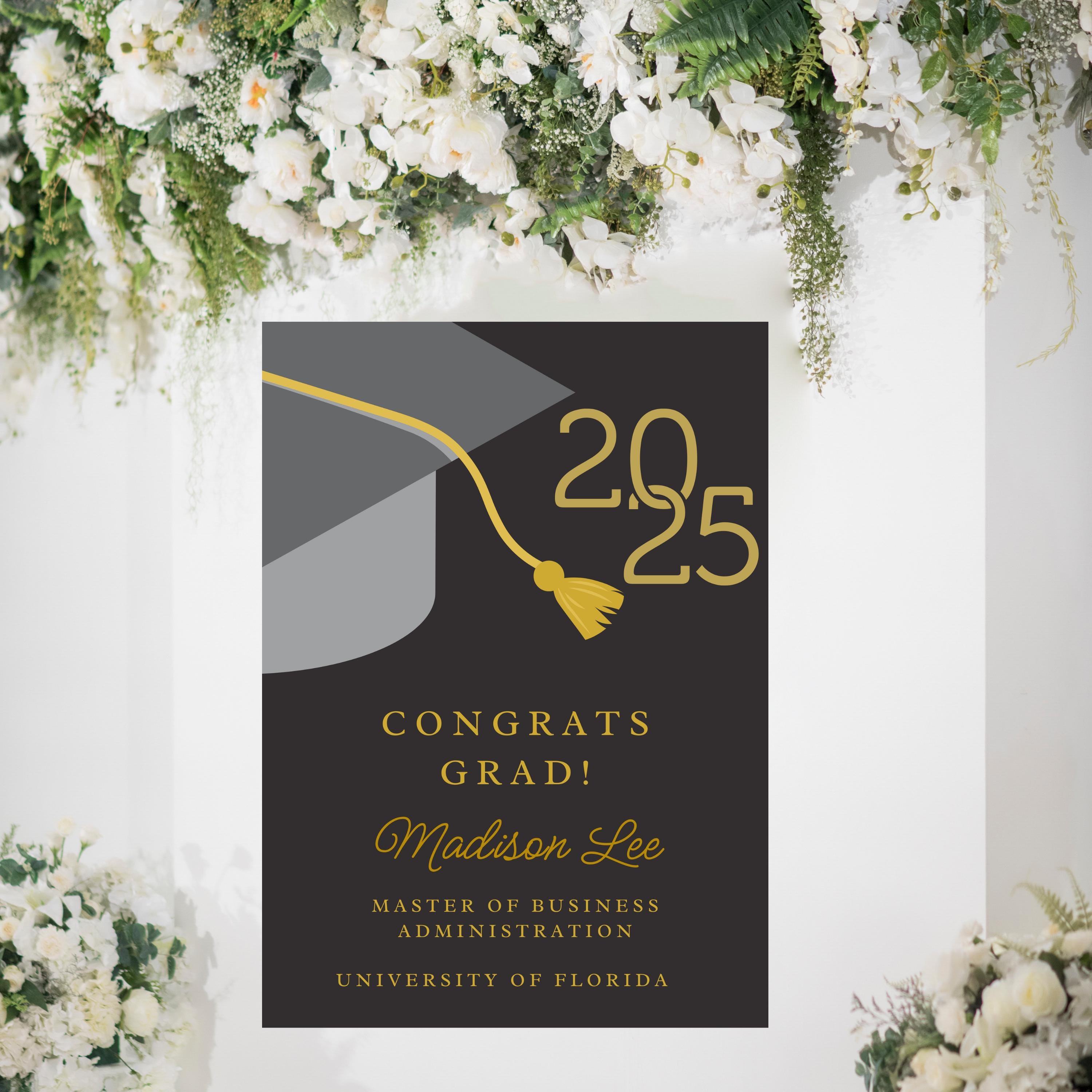 Graduation Backdrop Personalized,custom Graduation Banner 2025 ...