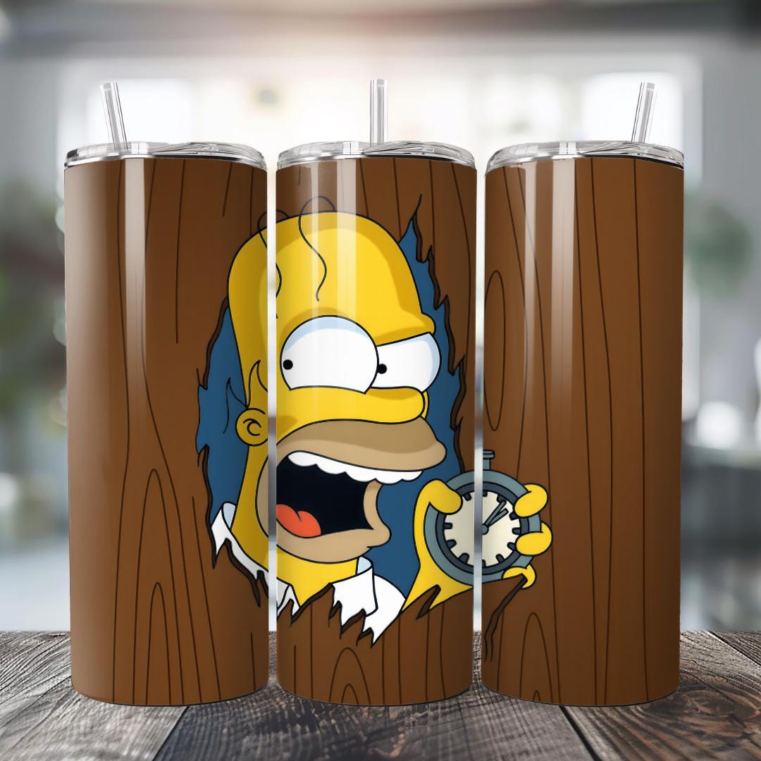 Simpsons - 4 | 20oz Stainless Steel Tumbler With Straw | Custom ...
