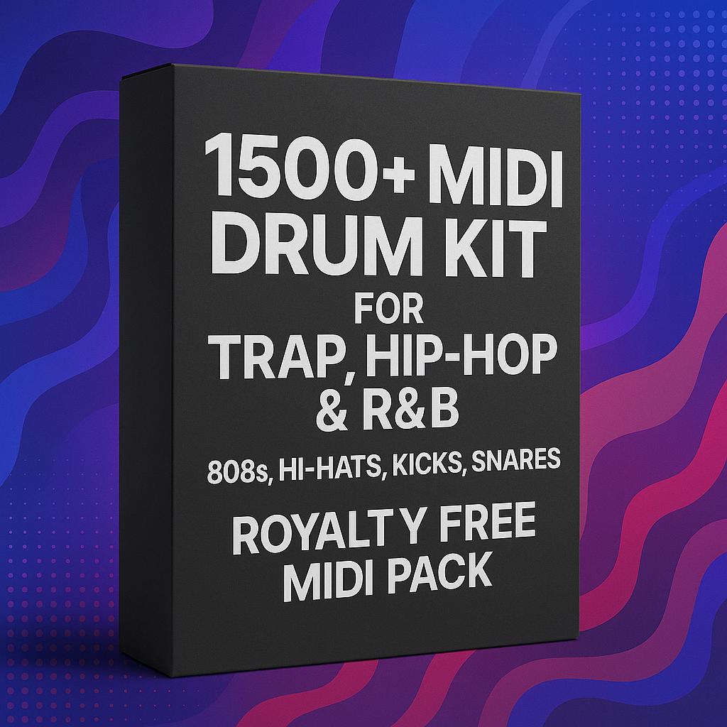 1500+ MIDI Drum Kit for Trap, Hip-hop, and R&B – 808s, Hi Hats, Kicks ...