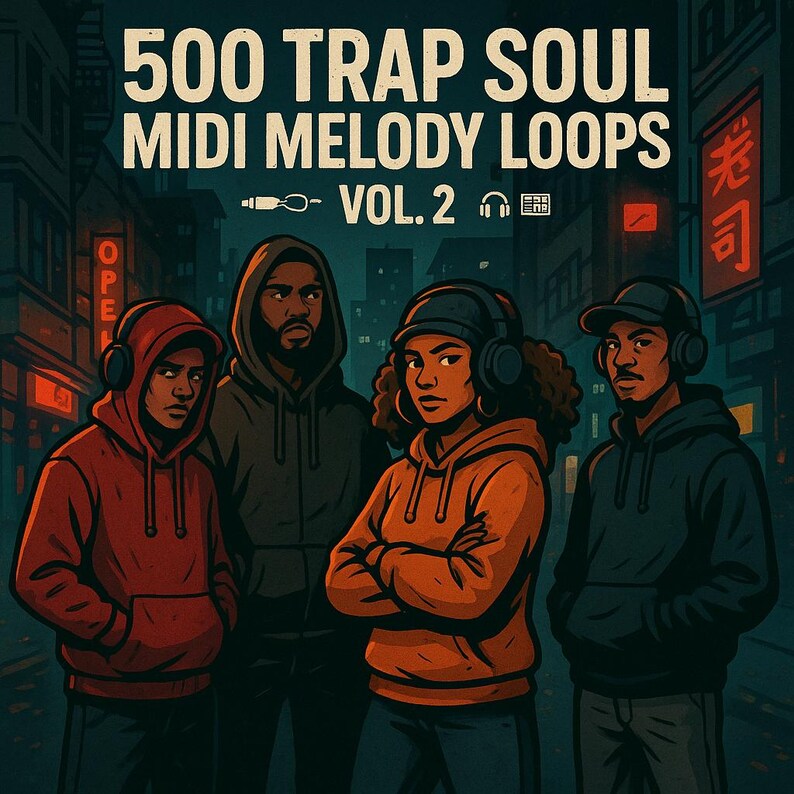 500 Trap Soul MIDI Melody Loops Vol. 2 – Royalty Free MIDI Kit for Trap ...