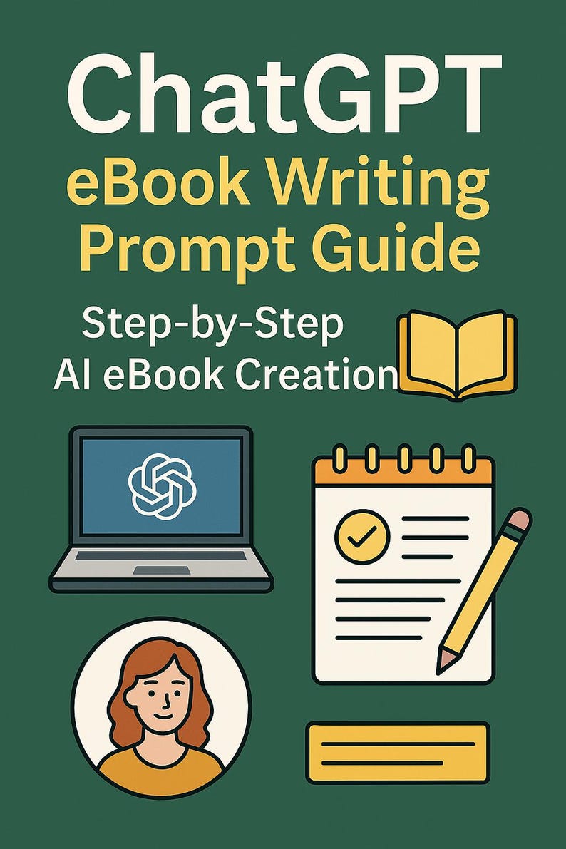 Chatgpt Ebook Writing Prompt Guide – Step-by-step AI Ebook Creation - Etsy